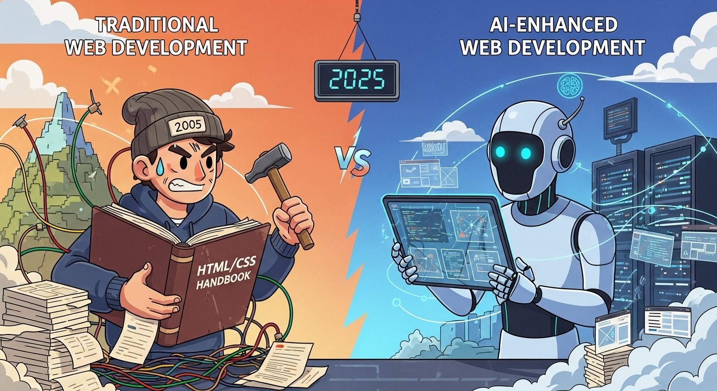 Traditional vs AI-Enhanced Web Development: 2025 Battle
